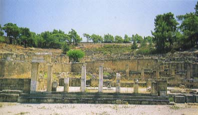 ANCIENT KAMIROS IN RHODES (RODOS), GREECE. ARCHAEOLOGICAL SITES IN ...